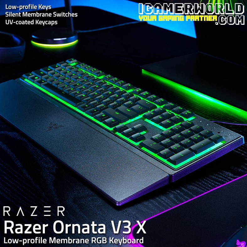 Jual Razer Ornata V3 X / V3X Low-profile Membrane RGB Gaming Keyboard ...