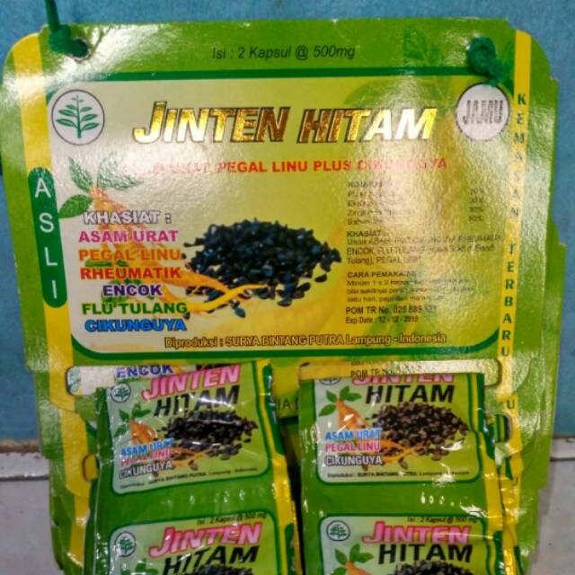 Jual Kapsul Jinten Hitam asli original herbal asamurat obat nyeri sendi ...