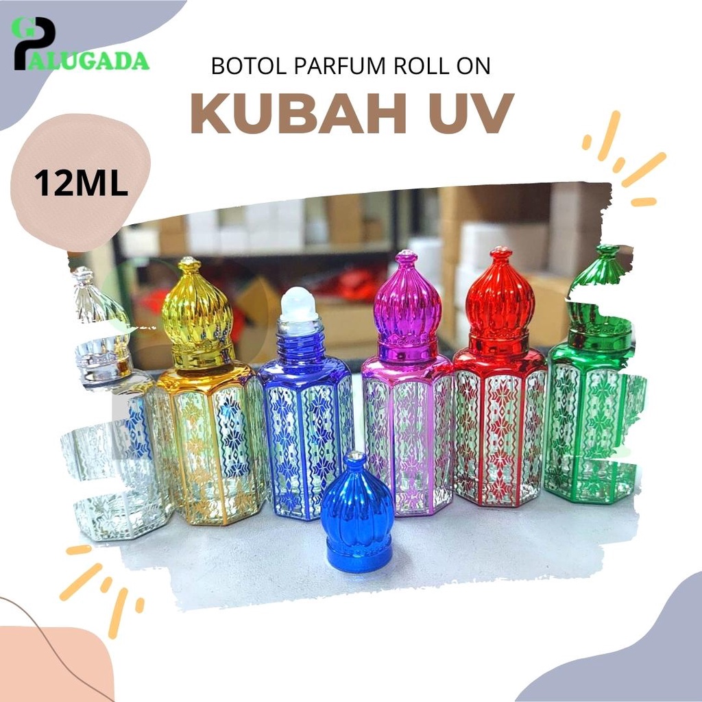 Jual BOTOL PARFUM Roll On KUBAH UV UKURAN 12ML | HARGA PER LUSIN | Shopee Indonesia