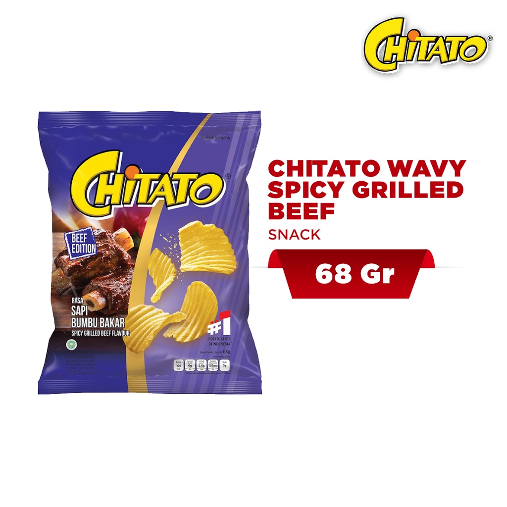 Jual Chitato Wavy Spicy Grilled Beef 68 gr | Shopee Indonesia
