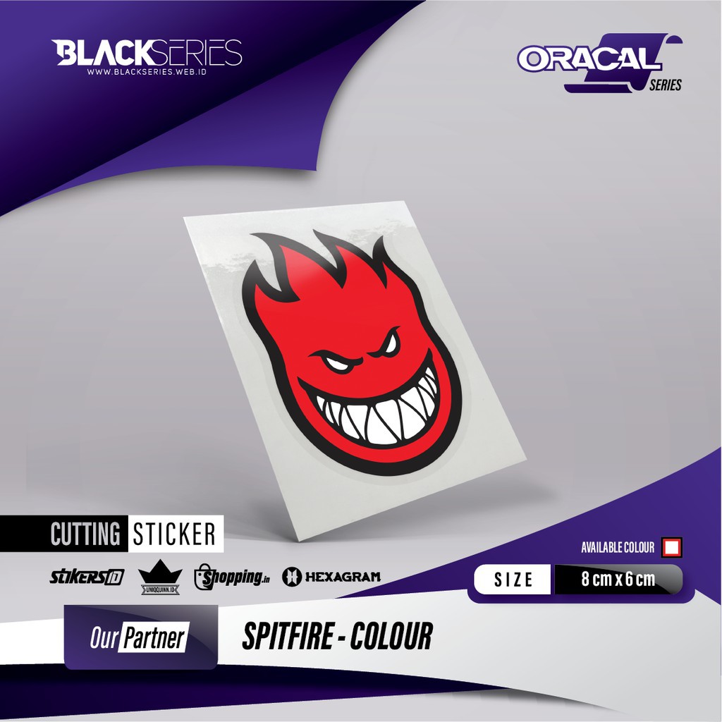 Jual Cutting Sticker Spitfire | Stiker Spitfire Colour | Stiker Helm ...