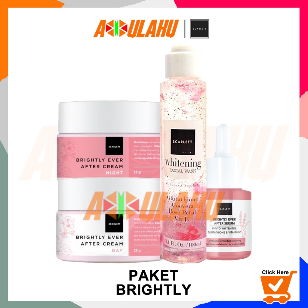 Jual SCARLETT SCARLET PAKET PERAWATAN WAJAH BRIGHTLY EVER AFTER FACIAL ...