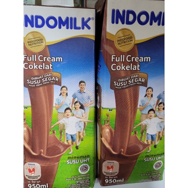 Jual Susu Indomilk Full Cream Cokelat 950ml | Shopee Indonesia