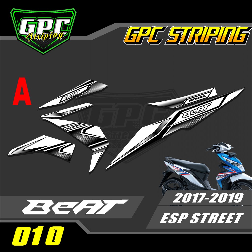 Jual Sticker Striping Beat Esp Street-Stiker variasi list body Racing ...