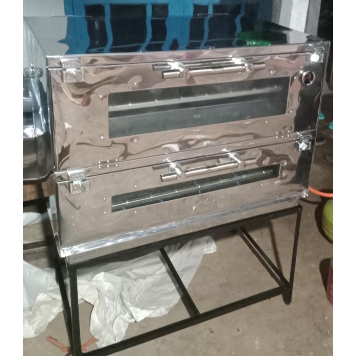 Jual oven gas+roda,oven gas stenlis ukuran 75x55,oven gas hock murah ...