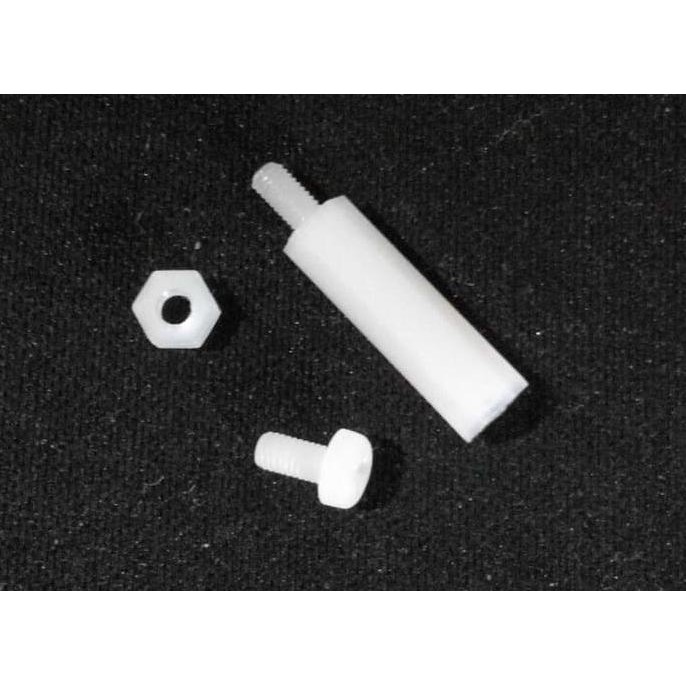 Jual Dapatkan Spacer Pcb Nylon Plactic 2Cm,M3, 20Mm+6Mm Plastik Juara ...