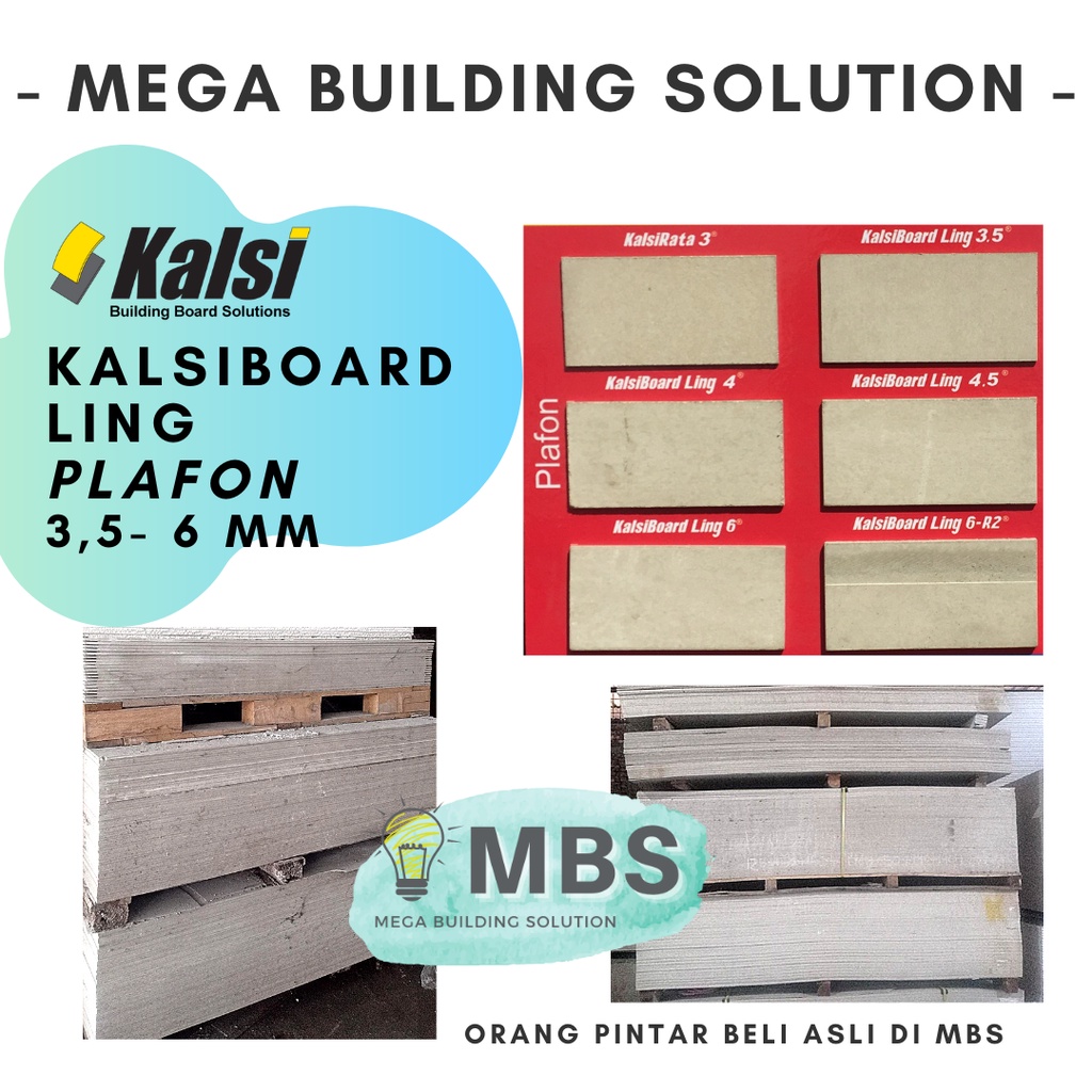 Jual Kalsiboard Ling 3,5 - 6 mm x 1200 x 2400 mm / Kalsi Ceiling Plafon ...