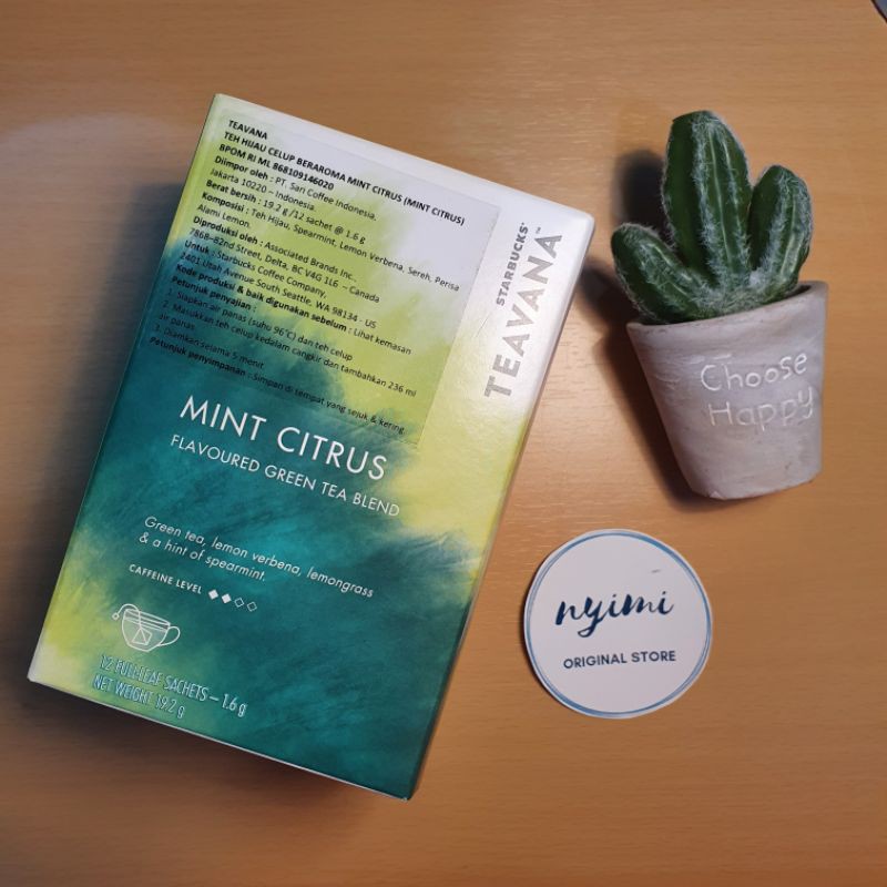 Jual Starbucks Teavana Mint Citrus (Flavoured Green Tea Blend) 12 Full ...