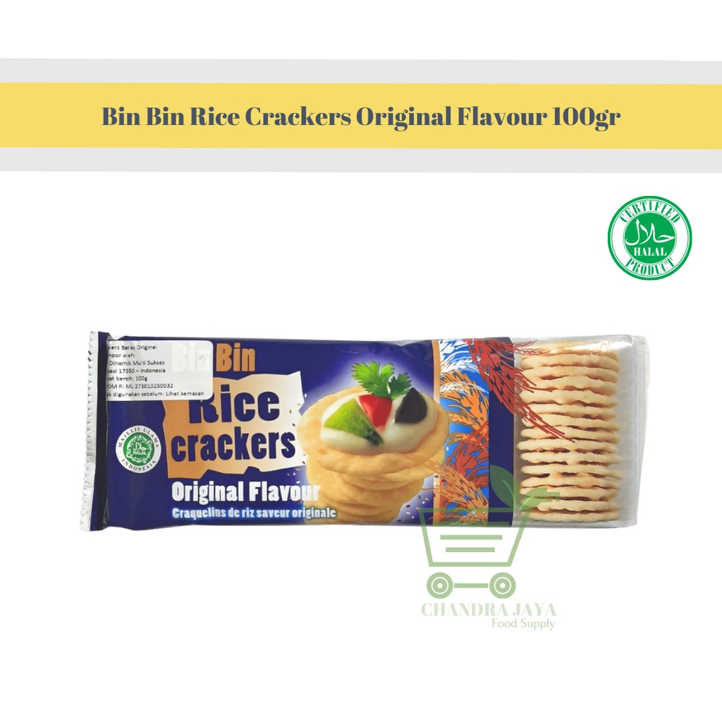 Jual Bin Bin Rice Crackers Original Flavour 100gr - Krekers Beras ...