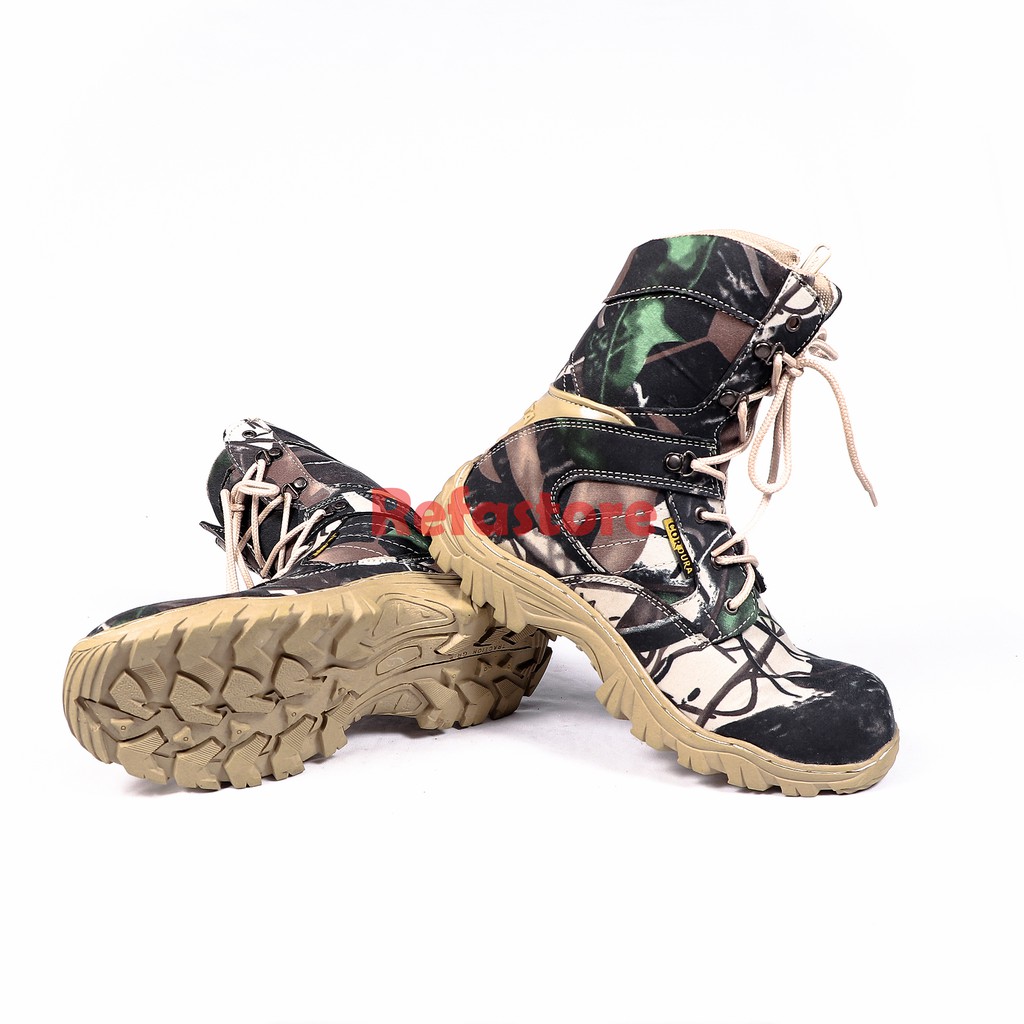 Jual sepatu camo ninja safety sepatu ninja resleting samping safety ...