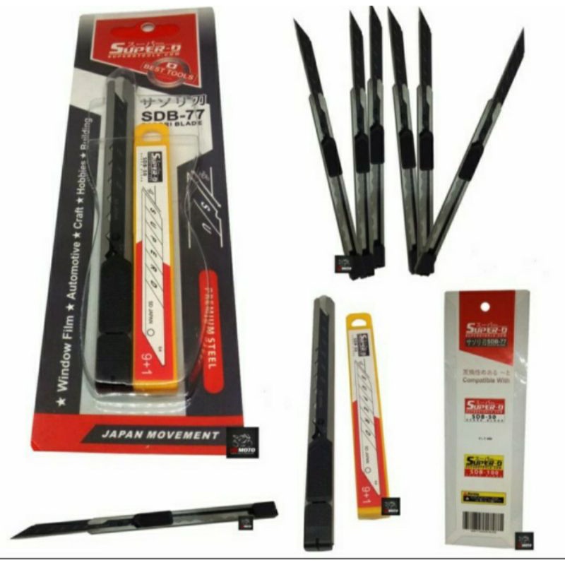 Jual Pisau Cutter Super D Tolls Japan Cutter Sasori Blade SDB 77 pisau ...