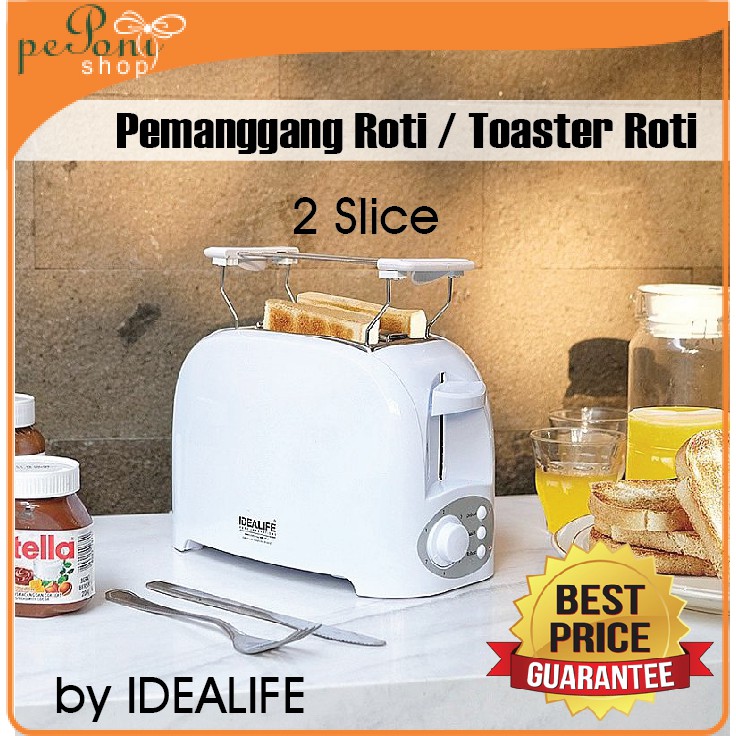Jual Pemanggang Roti 2 Slice / Toaster Roti 2 Slice by IDEALIFE ...