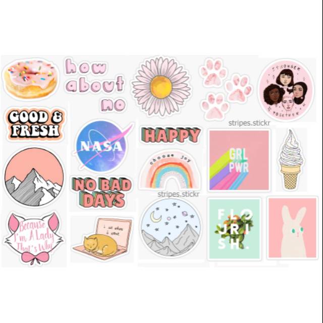 Jual Pastel sticker pack | Shopee Indonesia