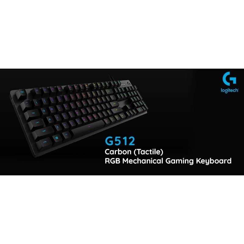 Jual LOGITECH G512 Carbon (Tactile) RGB Mechanical Gaming Keyboard | Shopee Indonesia