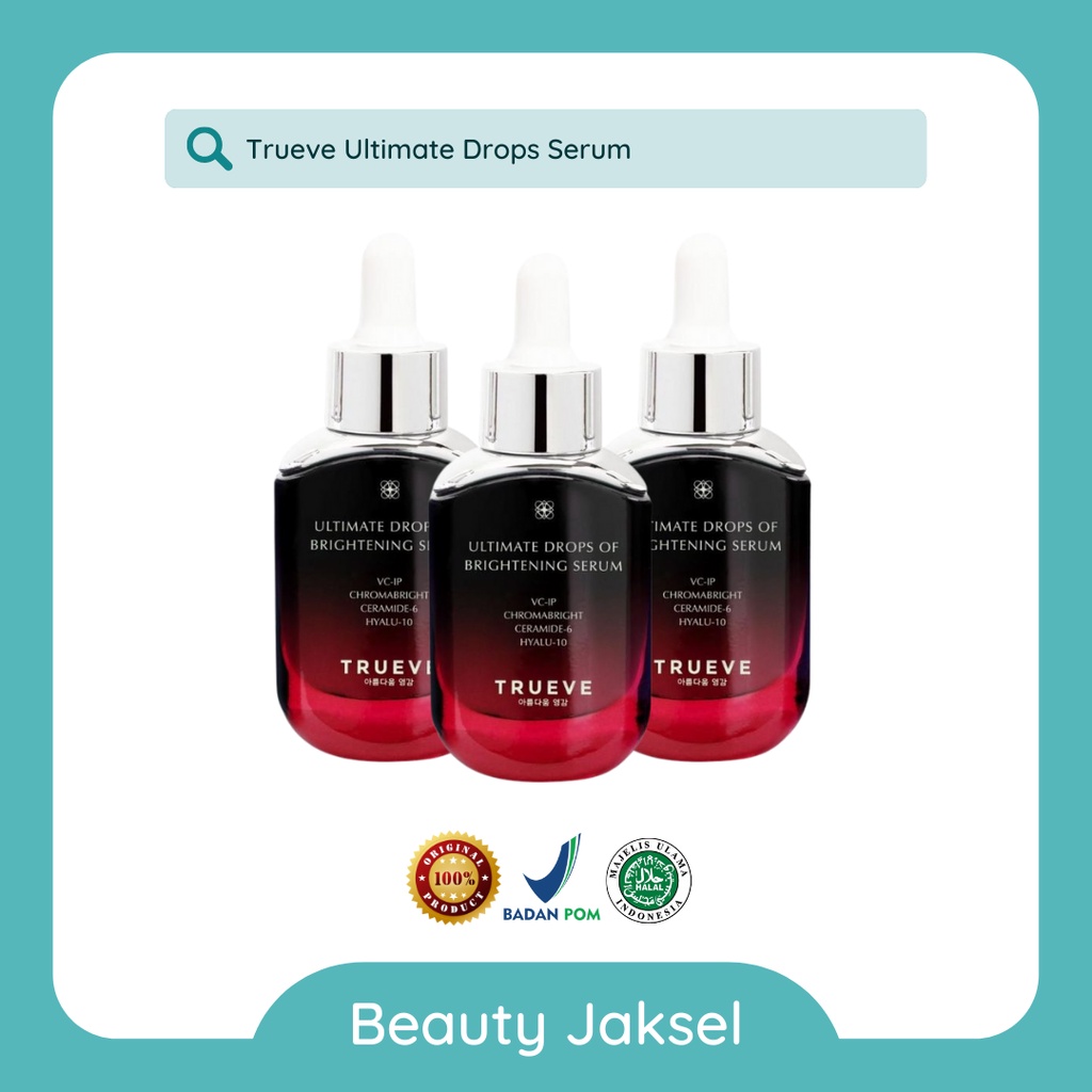 Jual TRUEVE Ultimate Drops of Brightening Serum 30ml (100% ORIGINAL ...