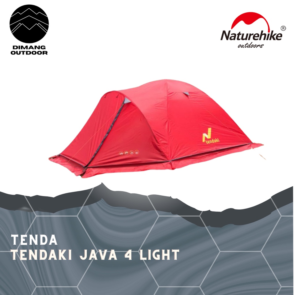 Jual Tenda Outdoor Tendaki Java 4 Light Double Layer Kapasitas 4 Orang ...