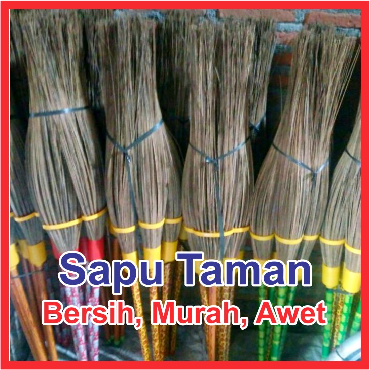 Jual Sapu Lidi Gagang Panjang STANDAR | Sapu Taman | Sapu Lantai | Sapu ...