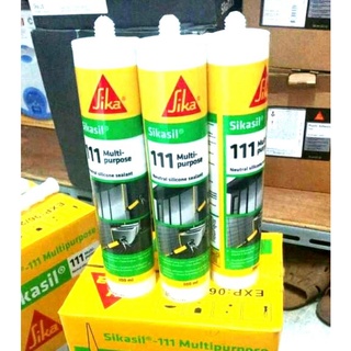 Jual LEM SILICONE SEALANT SIKASIL 111 WARNA CLEAR / BENING 300ml | Shopee Indonesia