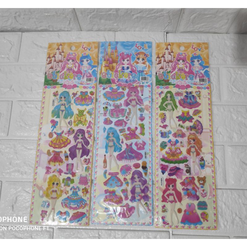 STIKER MAINAN ANAK CEWEK ( SA ) | Shopee Indonesia