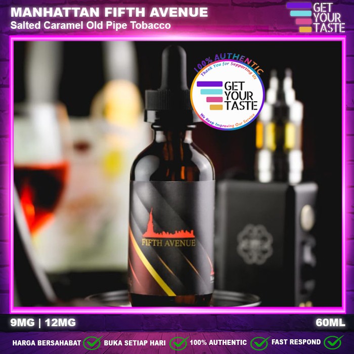 Jual Liquid Manhattan Fifth Avenue 60ML MTL / DTL by Manhattan x Vapor ...