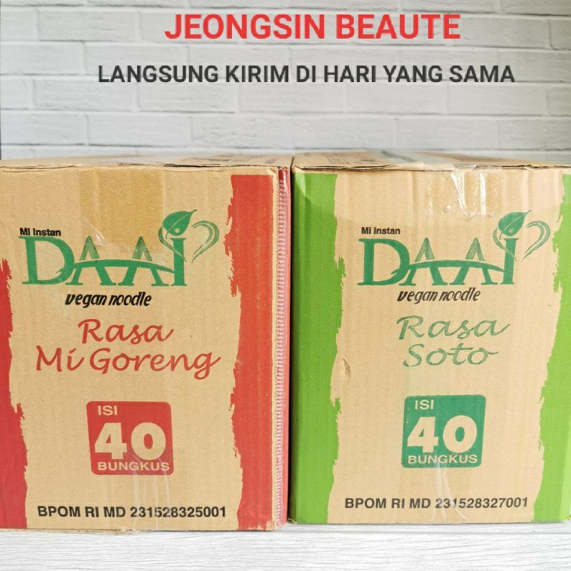 Jual DAAI MIE Vegan Noodle Mie Instant Vegetarian Sehat Tanpa Pengawet ...