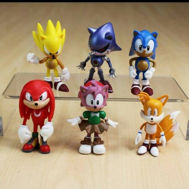 MAINAN FIGURE SONIC THE HEDGEHOG SET 6 | Shopee Indonesia