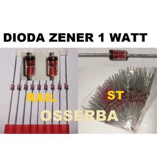 Dioda Zener 1W 5V1 5V6 6V2 6V8 7V5 8V2 1N4733A 1N4734A 1N4735A 1N4736A 1N4737A 1N4738A DO-41 ...