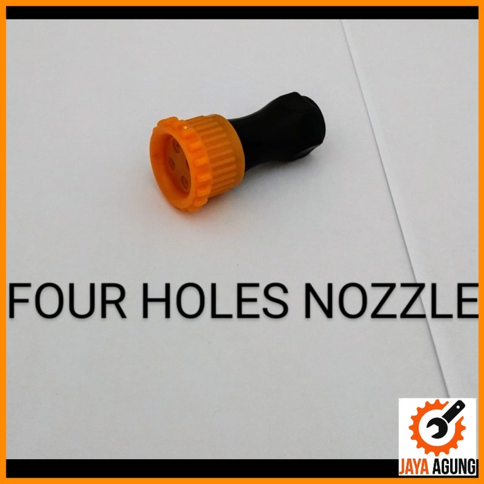 Jual Nozzle plastik model bunga 4 lubang titik mata sprayer elektrik ...