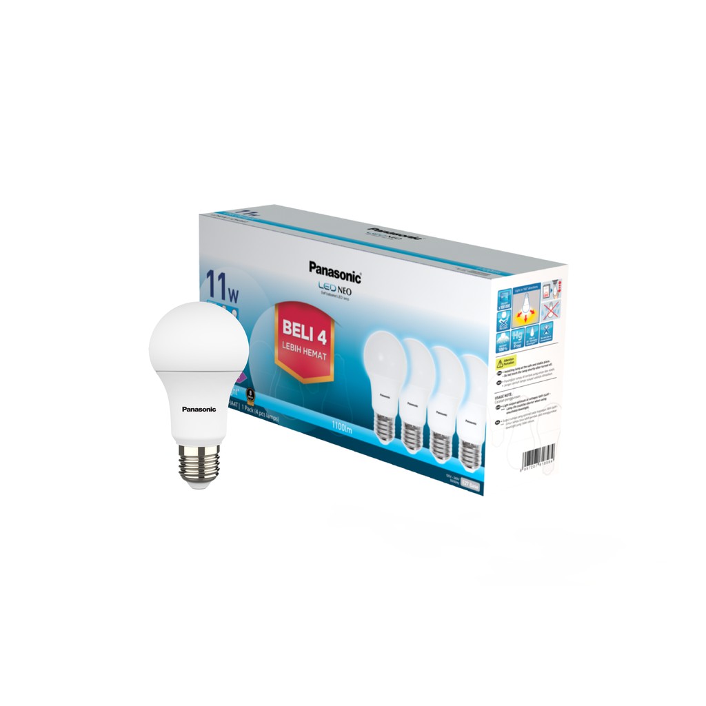 Panasonic Neo 11W/CD Lampu LED Bulb (4 PCS) | Shopee Indonesia