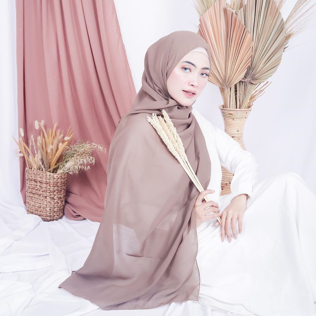 Jual Bella Pashmina warna Frappucino | Shopee Indonesia