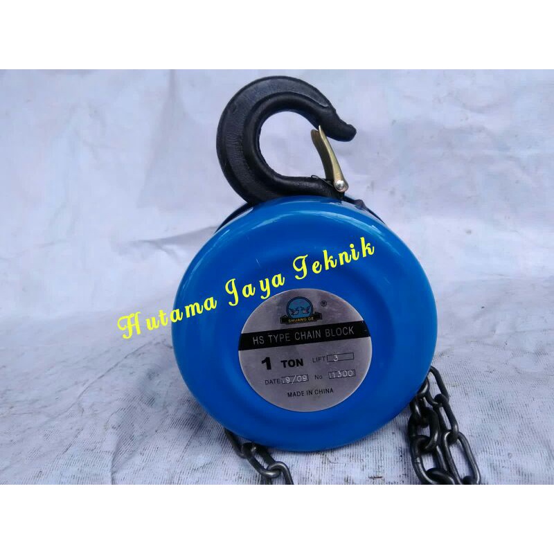Jual Katrol Chain Block Blok takel Derek 1 Ton 3 Meter | Shopee Indonesia