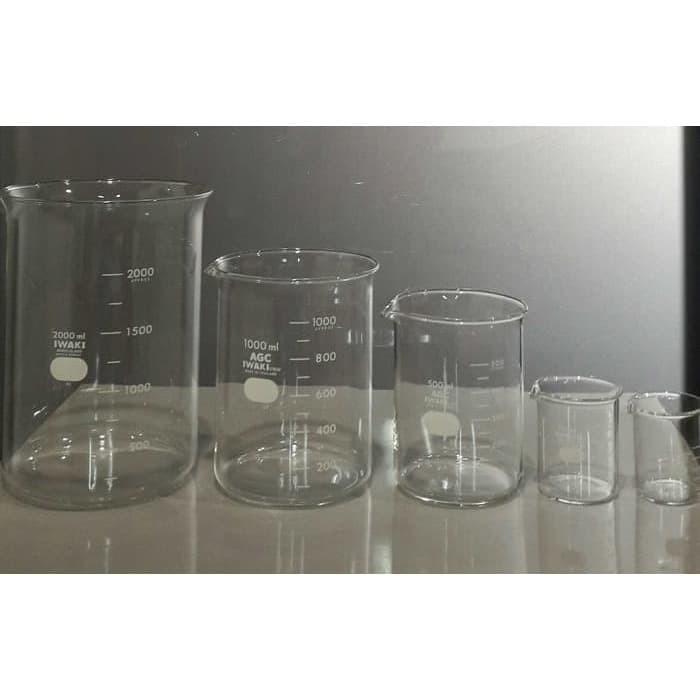 Jual Iwaki Beaker Glass Original 50 ml gelas piala laboratorium ...