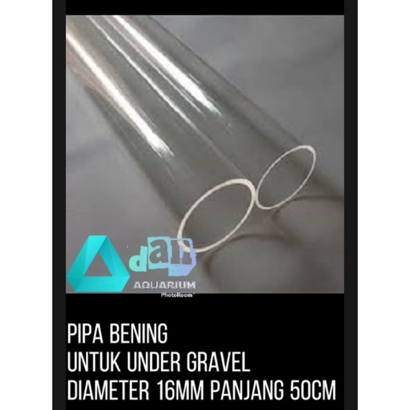 Jual Pipa bening untuk under gravel diameter 16mm panjang 50cm | Shopee Indonesia
