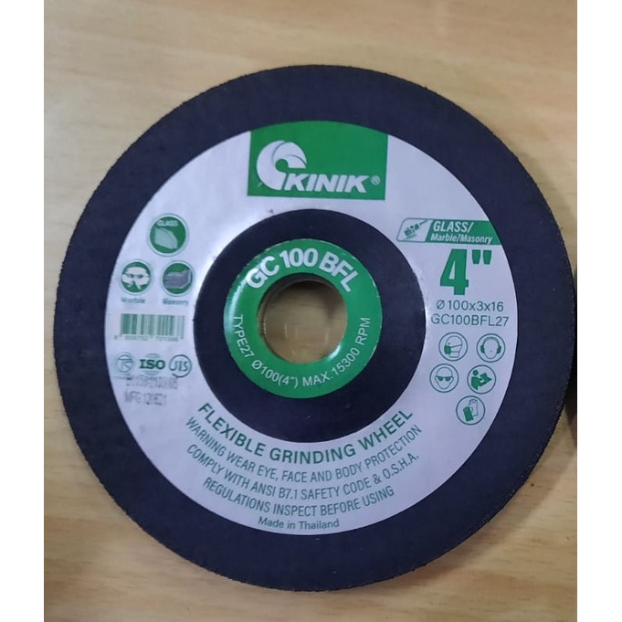 Jual KINIK 4" BATU GC GERINDA GURINDA POLES KACA GRANITE FLEXIBLE 100 ...