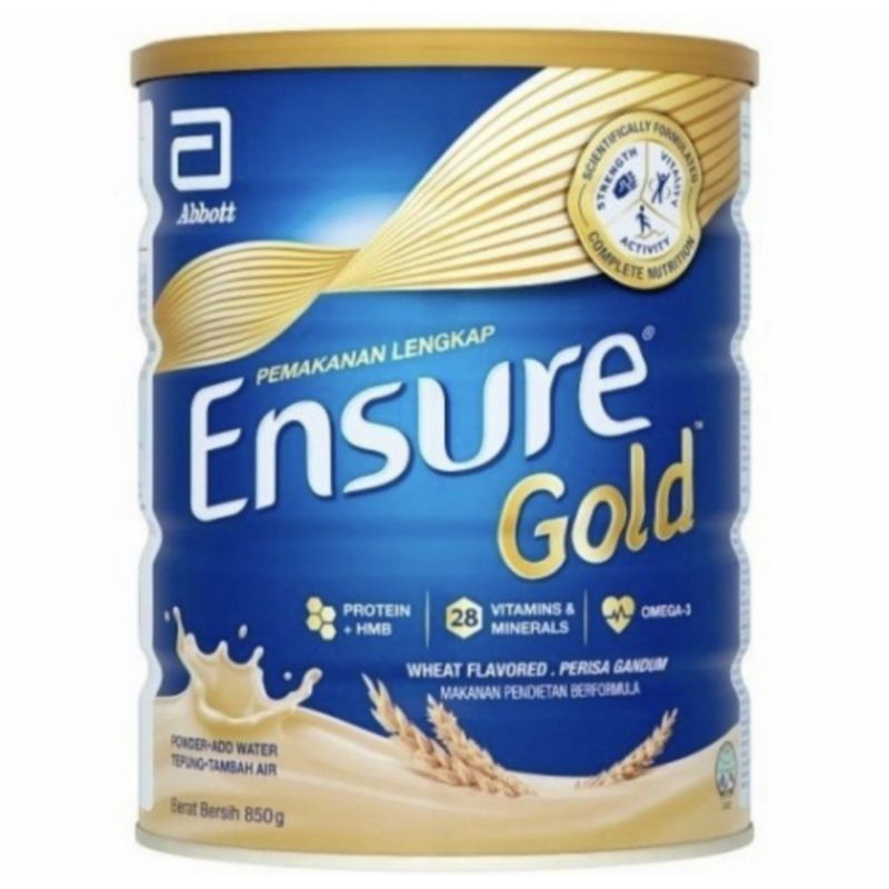 Jual Ensure Gold Malaysia 850gr Rasa Wheat | Shopee Indonesia