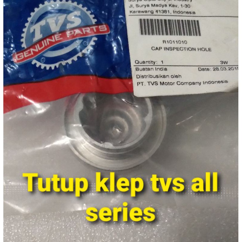 Jual Tutup klep TVS ALL SERIES / SEMUA TIPE MOTOR TVS | Shopee Indonesia