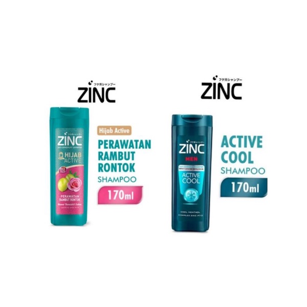 Jual Zinc Shampoo Active Hijab/Active Cool 170ml | Shopee Indonesia