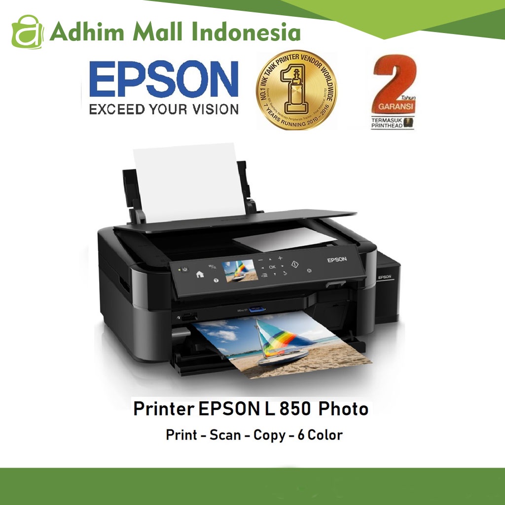 Jual EPSON L850 Photo All in One Ink Tank Printer (Print, Scan Copy ...