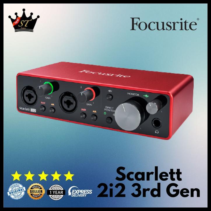 Jual Focusrite Scarlett 2I2 3Rd Gen Generation 3G G3 Usb Audio ...