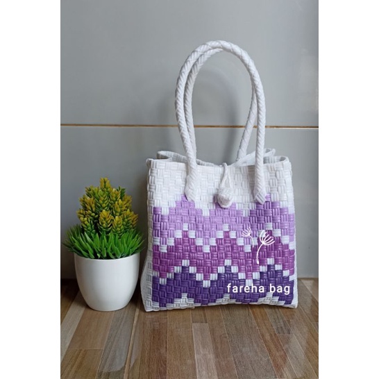Jual tas jali anyaman plastik premium/ tas jali sulam/ tas jali ...