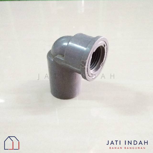 Jual KENI DRAT DALAM 1/2 dan 3/4 INCH RUCIKA TEBAL PVC (FAUCET ELBOW KNEE KNIE) | Shopee Indonesia
