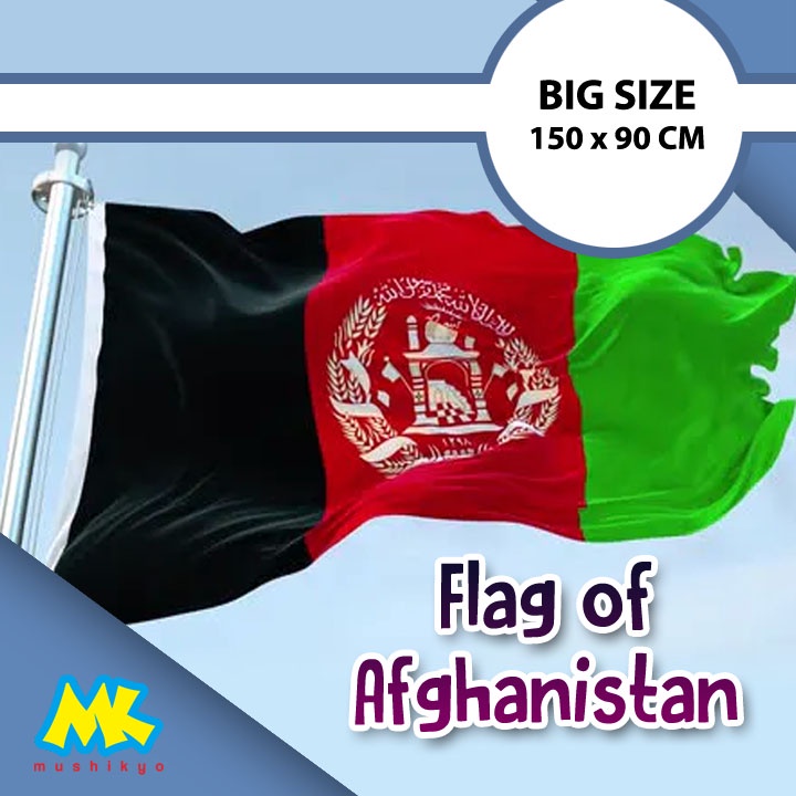 Jual Bendera Afganistan ukuran besar - Afghanistan Flag | Shopee Indonesia