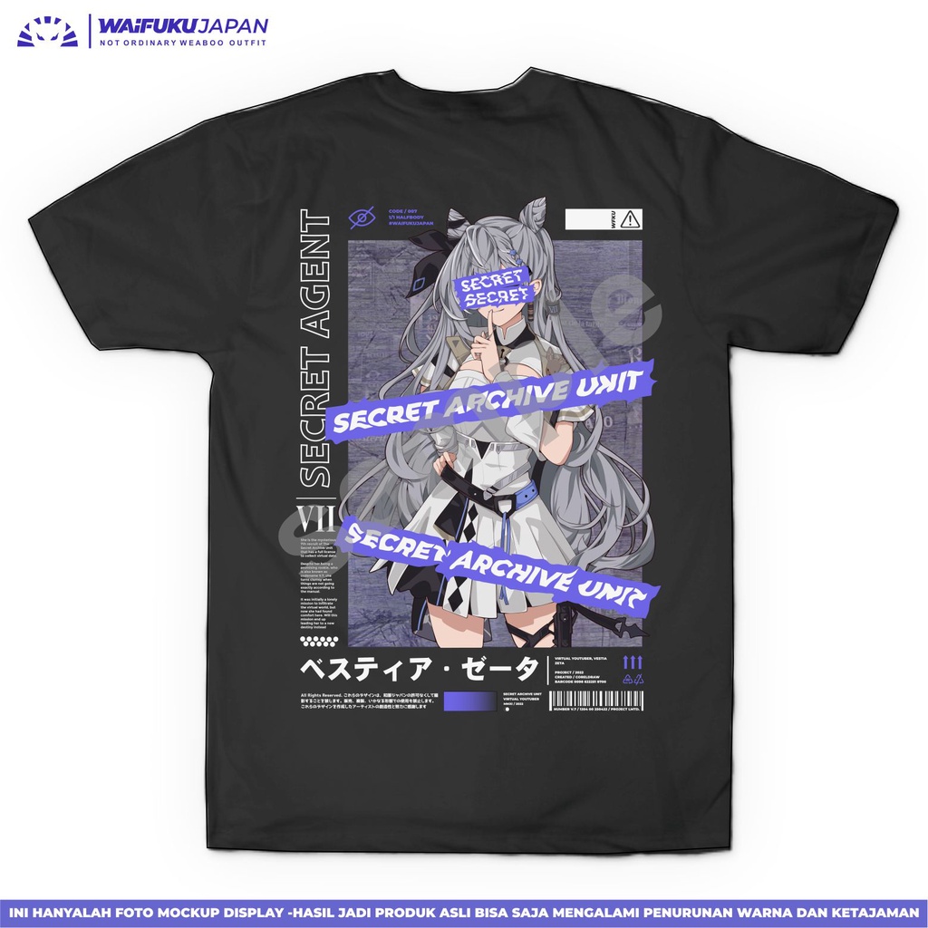 Jual T-shirt Kaos Hololive Indonesia - Vestia Zeta Jual T-shirt Kaos Hololive Indonesia - Vestia Zeta