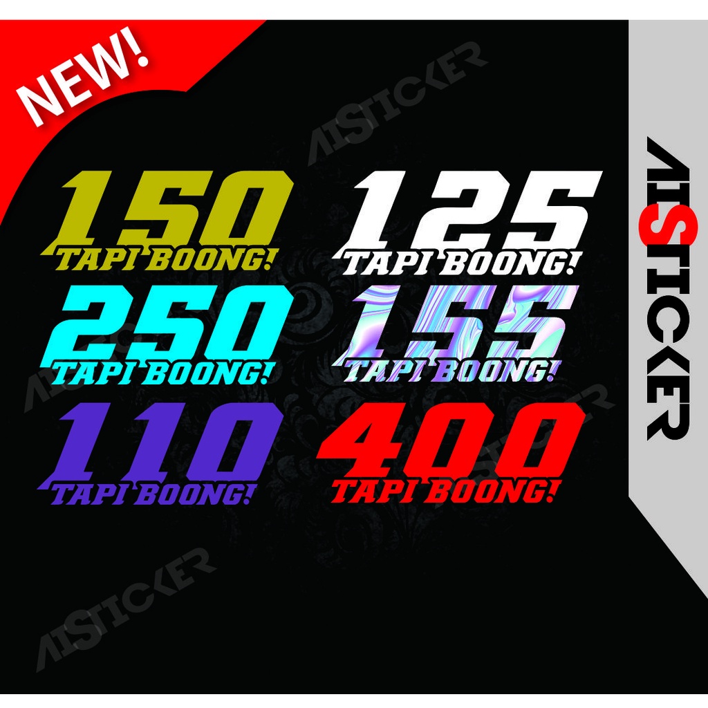 Jual STICKER CC 110 125 150 155 TAPI BOONG TAPI BOHONG ll STICKER ...