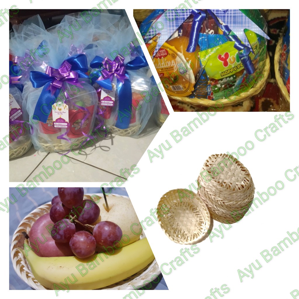 Jual Keranjang Bambu Besar / Anyaman Bambu Oval / Kemasan Souvenir ...