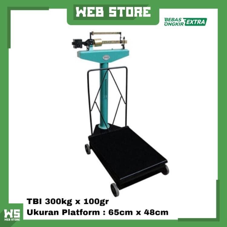 Jual Timbangan Duduk Lantai Barang Mekanik Manual TBI 300Kg Dacin Pagar | Shopee Indonesia