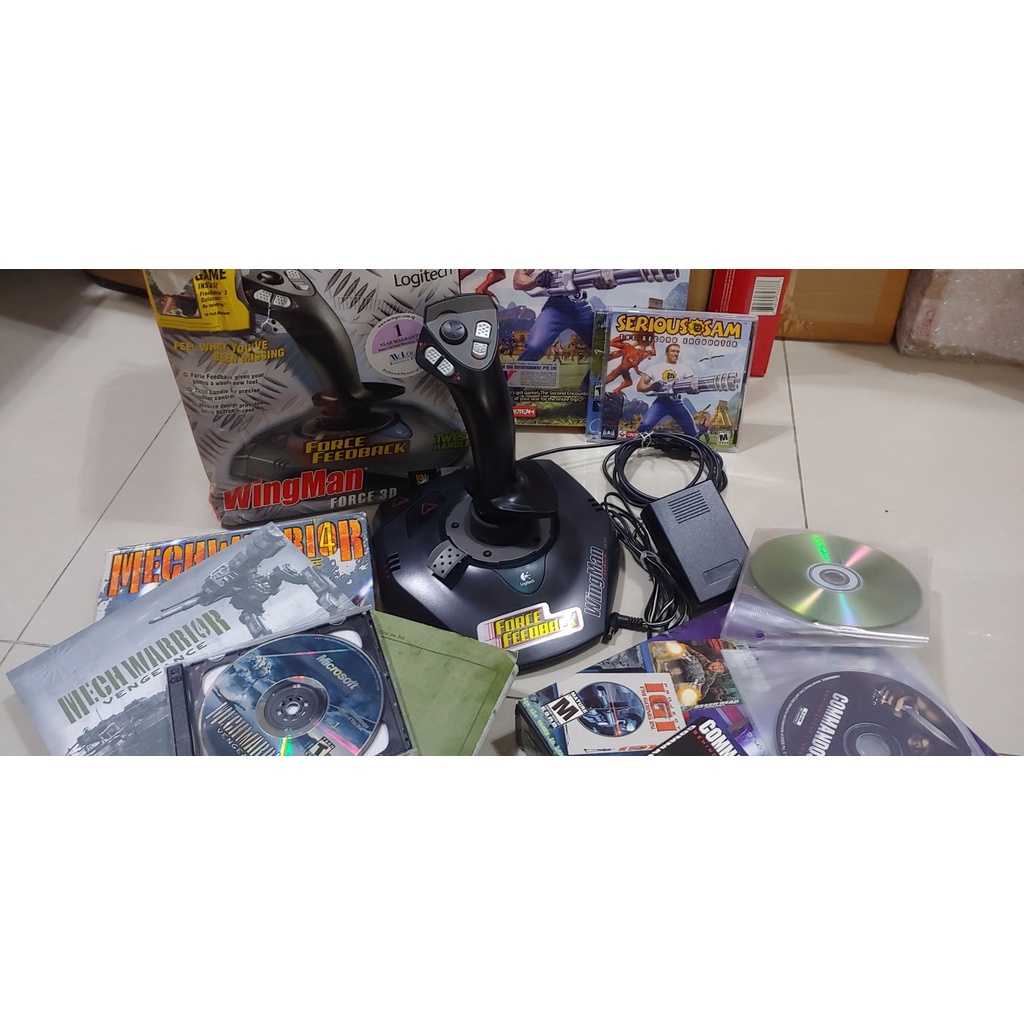 Jual Logitech WingMan Force 3D Controller dan CD Game PC Campur Ori ...