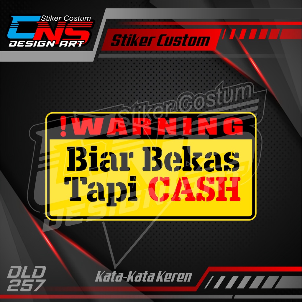 Jual Stiker Warning/Peringatan Kata-Kata Lucu/Kocak/Keren Ukuran 20cm - Stiker Variasi Mobil ...