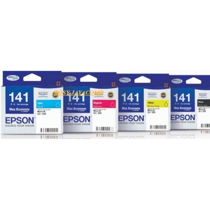Jual Tinta Epson 141 black 141 Colour original | Shopee Indonesia