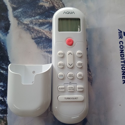 REMOTE REMOT AC AQUA TURBO + BRAKET HOLDER | Shopee Indonesia